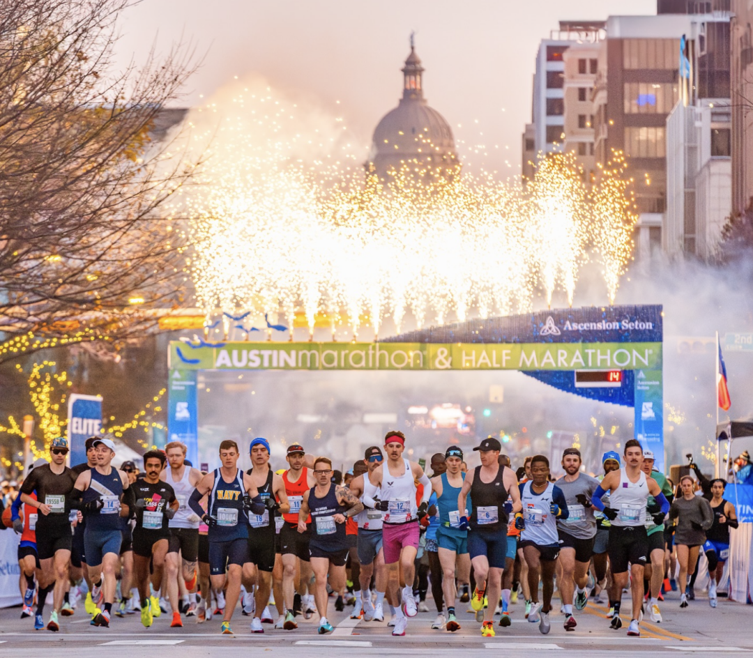 Austin Marathon Course Map and Aid Station Details